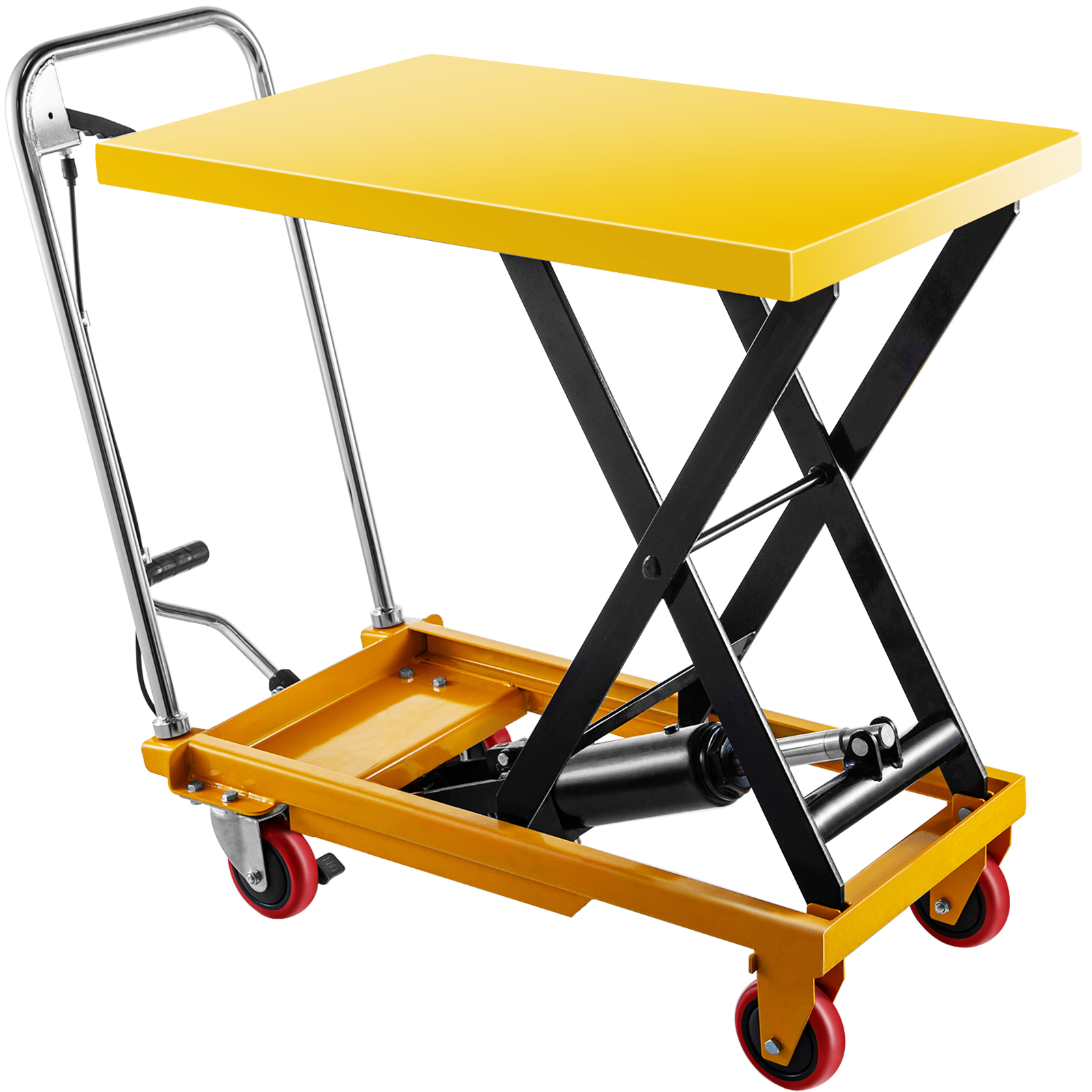 VEVOR Hydraulic Lift Table Cart, 660lbs Capacity Hydraulic Scissor Cart ...