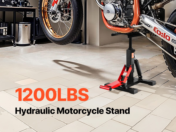 VEVOR Dirt Bike Lift Stand 440 LBS Adjustable Hydraulic Motorcycle Lift ...