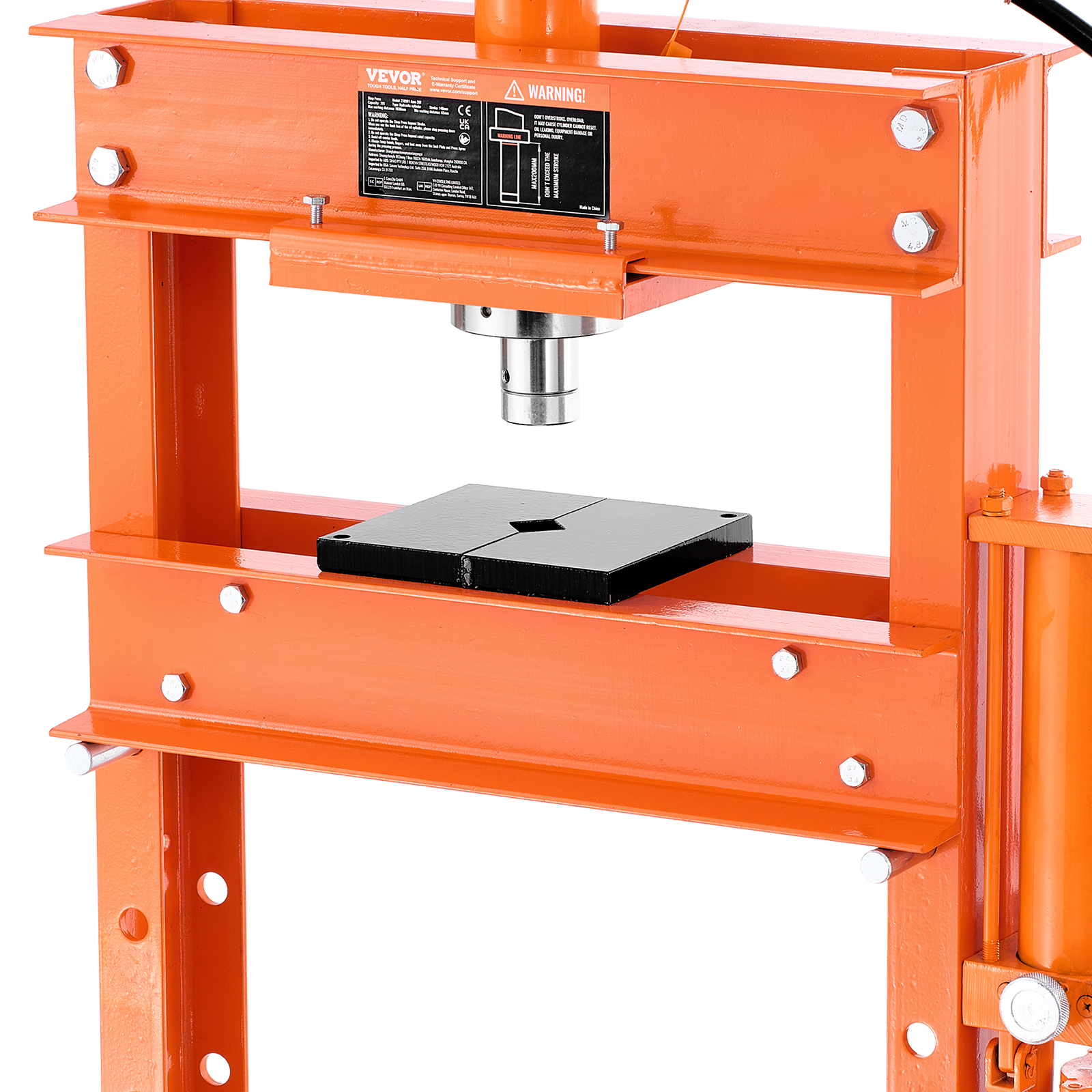 VEVOR 20 T Hydraulic Shop Press Hydraulic Press with Press Plate for ...