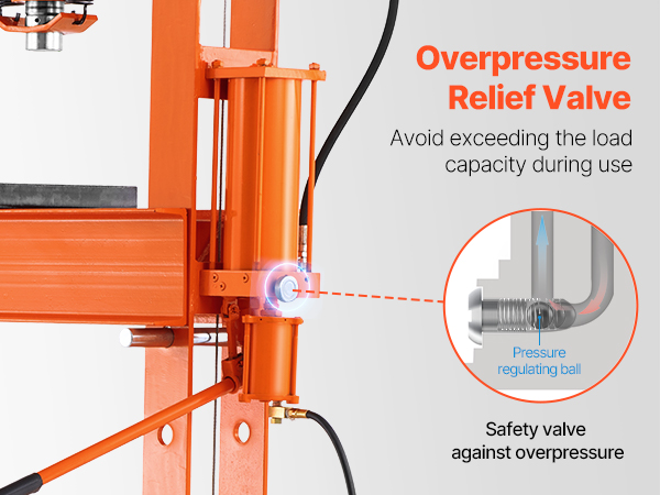 VEVOR 50 T Hydraulic Shop Press Hydraulic Press with Press Plate for ...
