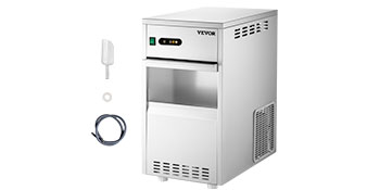 VEVOR Commercial Snowflake Ice Maker, 55LBS/24H Food Grade Stainless ...