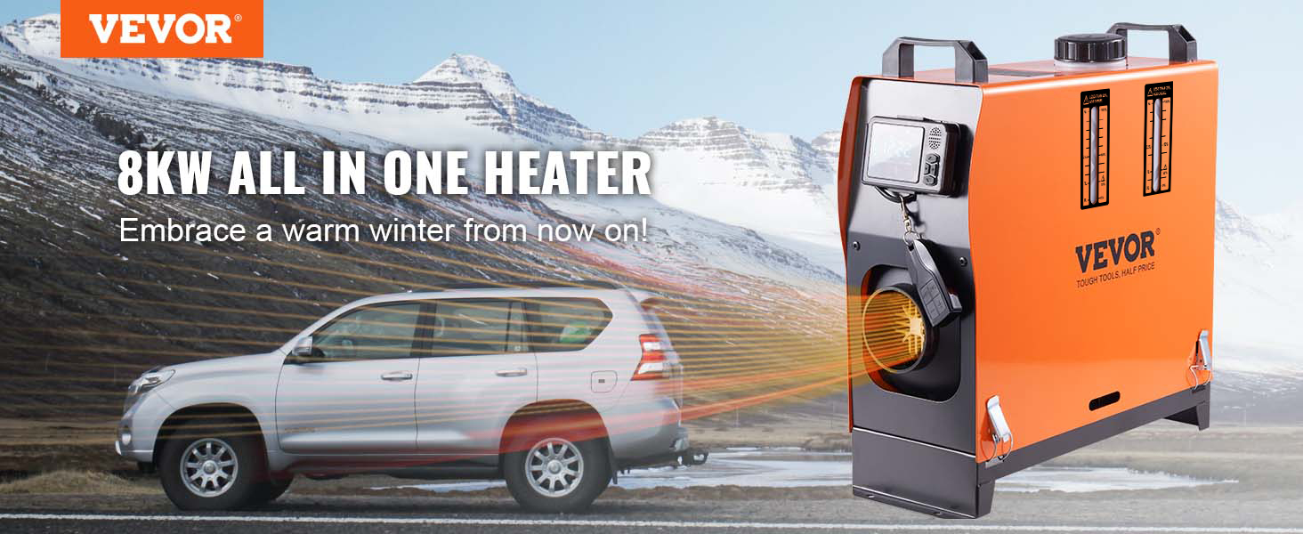 VEVOR Luchtverwarmer Air Diesel Standkachel 12V 8KW Air Diesel ...