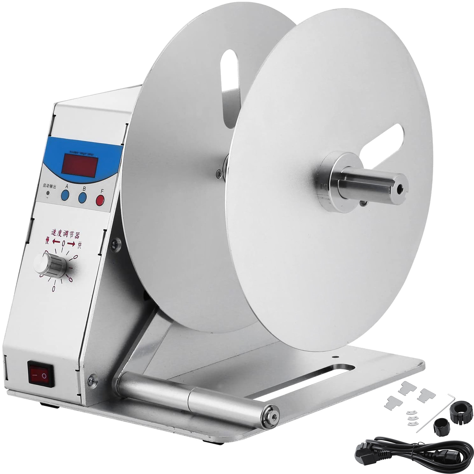 VEVOR Label Rewinder, Digital Automatic Rewinding Machine, Adjustable ...
