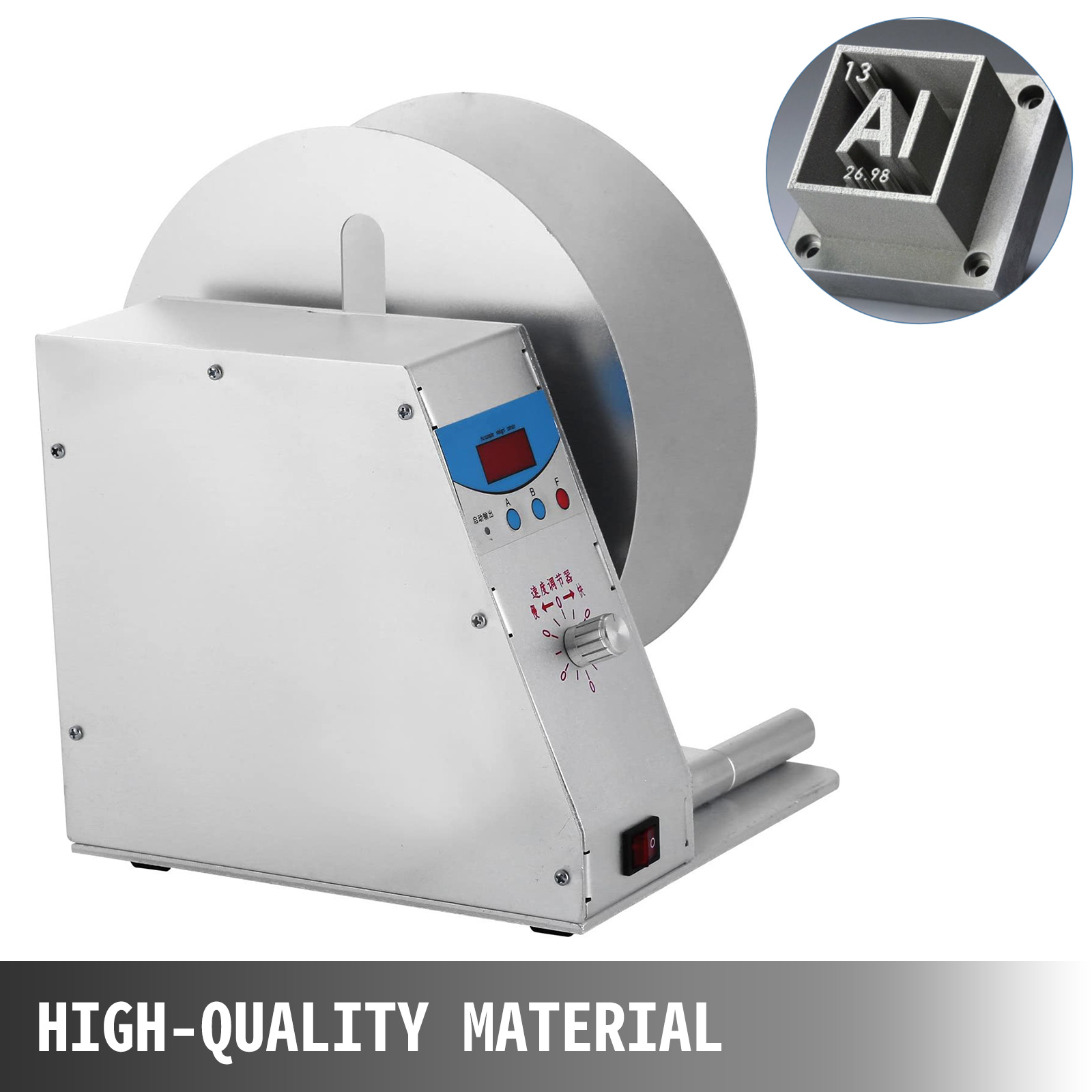 VEVOR Label Rewinder, Digital Automatic Rewinding Machine, Adjustable ...