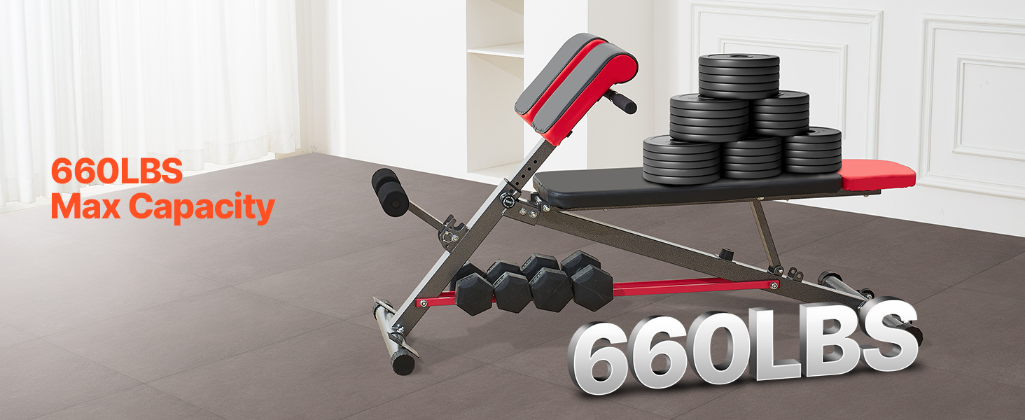 VEVOR Roman Chair Back Extension Hyperextension Bench Multi-Function ...