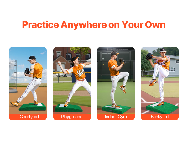 31 in Pitching Mound Portable Pitcher Mound Baseball Softball Outdoor ...
