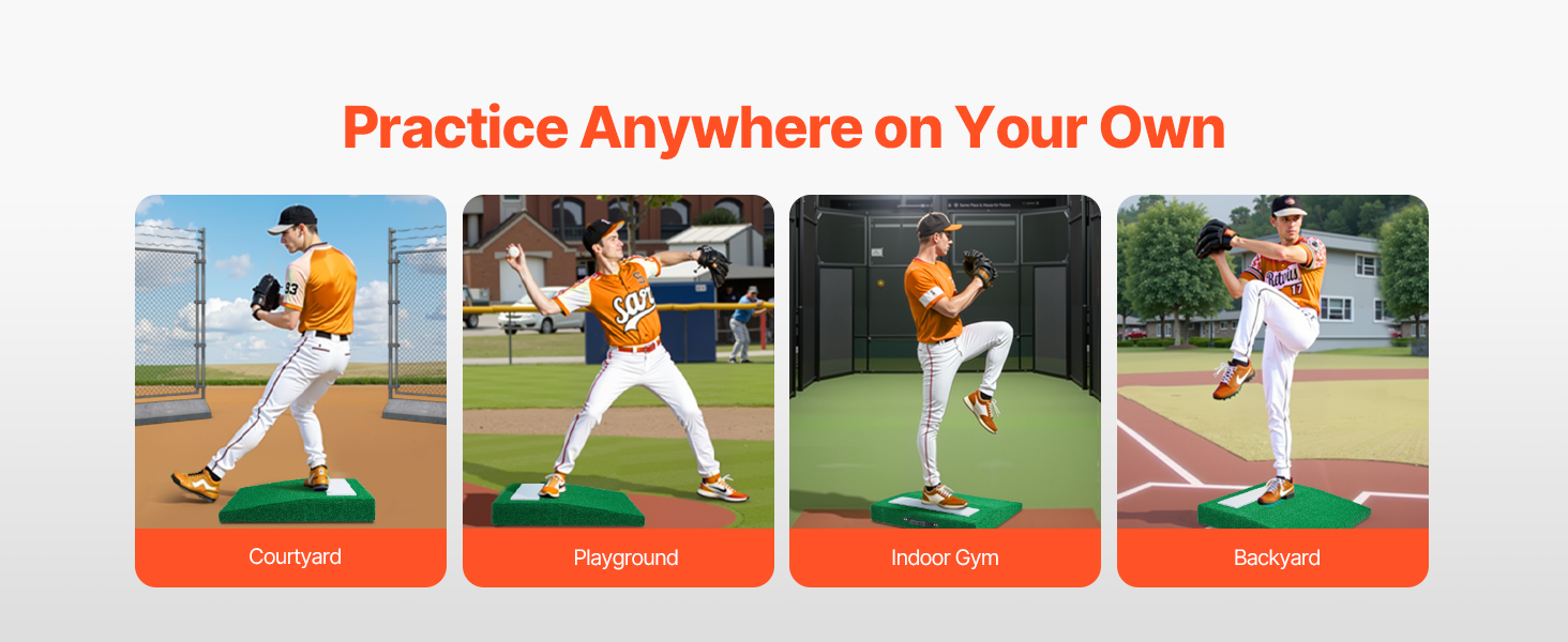 31 in Pitching Mound Portable Pitcher Mound Baseball Softball Outdoor ...