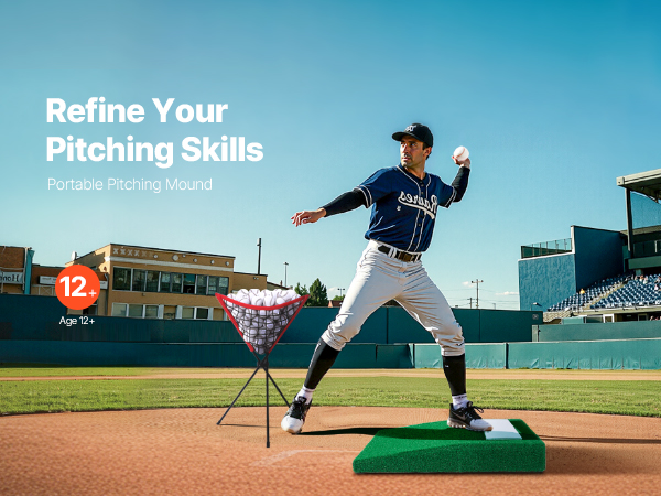 31 in Pitching Mound Portable Pitcher Mound Baseball Softball Outdoor ...