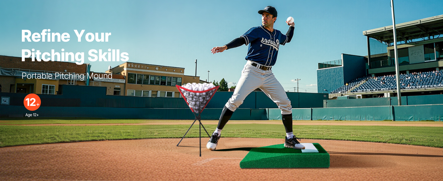 31 in Pitching Mound Portable Pitcher Mound Baseball Softball Outdoor ...