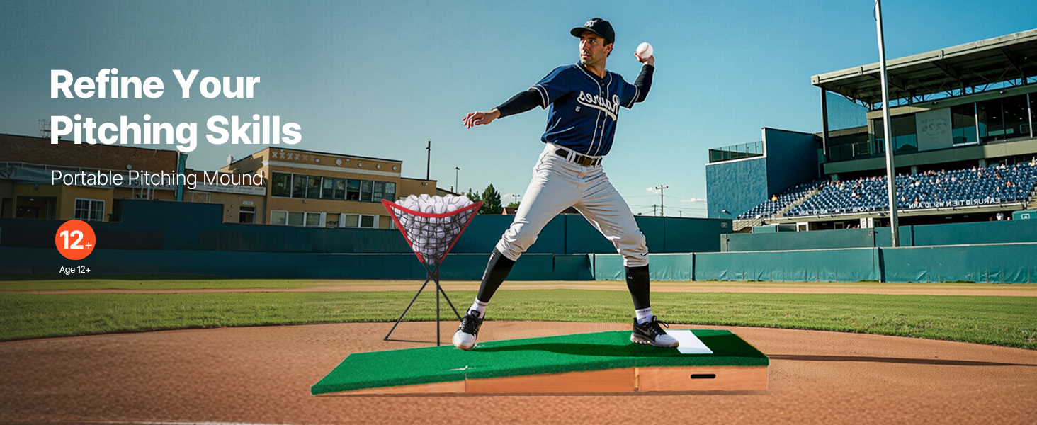 85 in Pitching Mound Portable Pitcher Mound Baseball Softball Outdoor ...