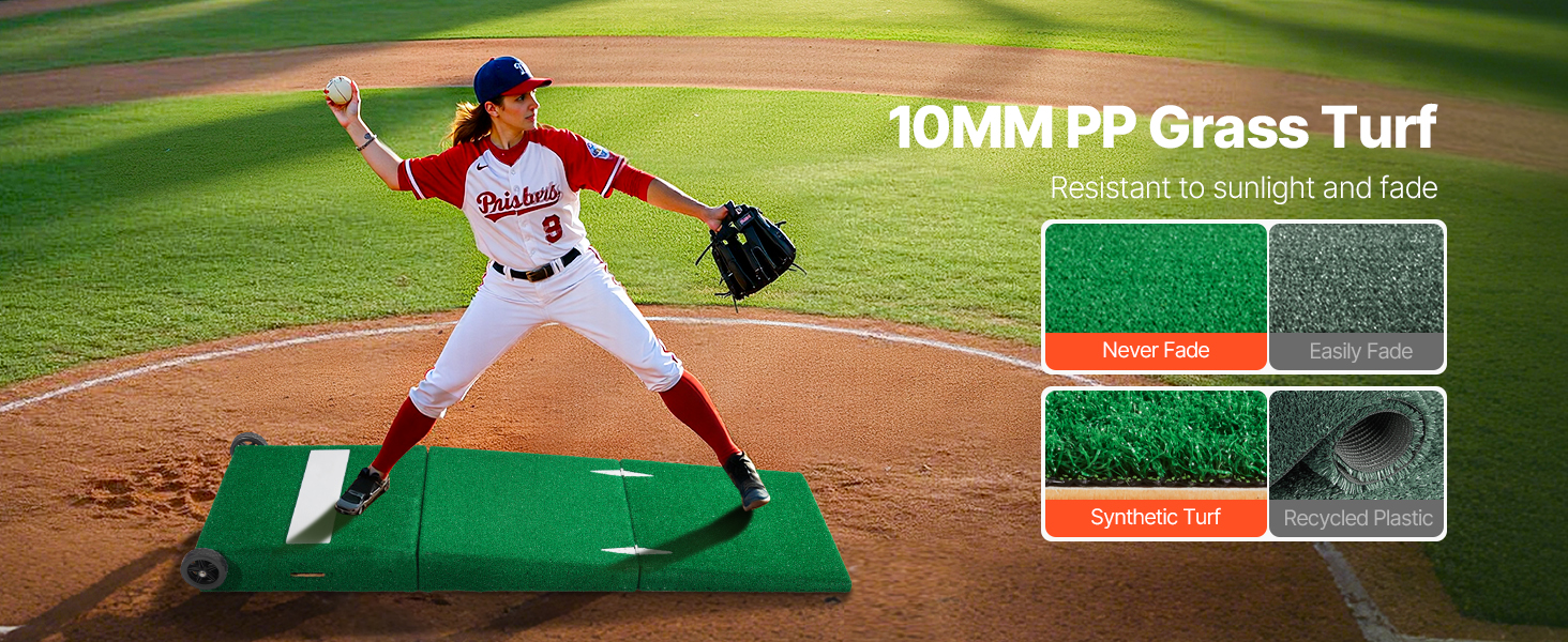 VEVOR 90 in Pitching Mound Prenosný džbán na tréning softbalu | VEVOR EU