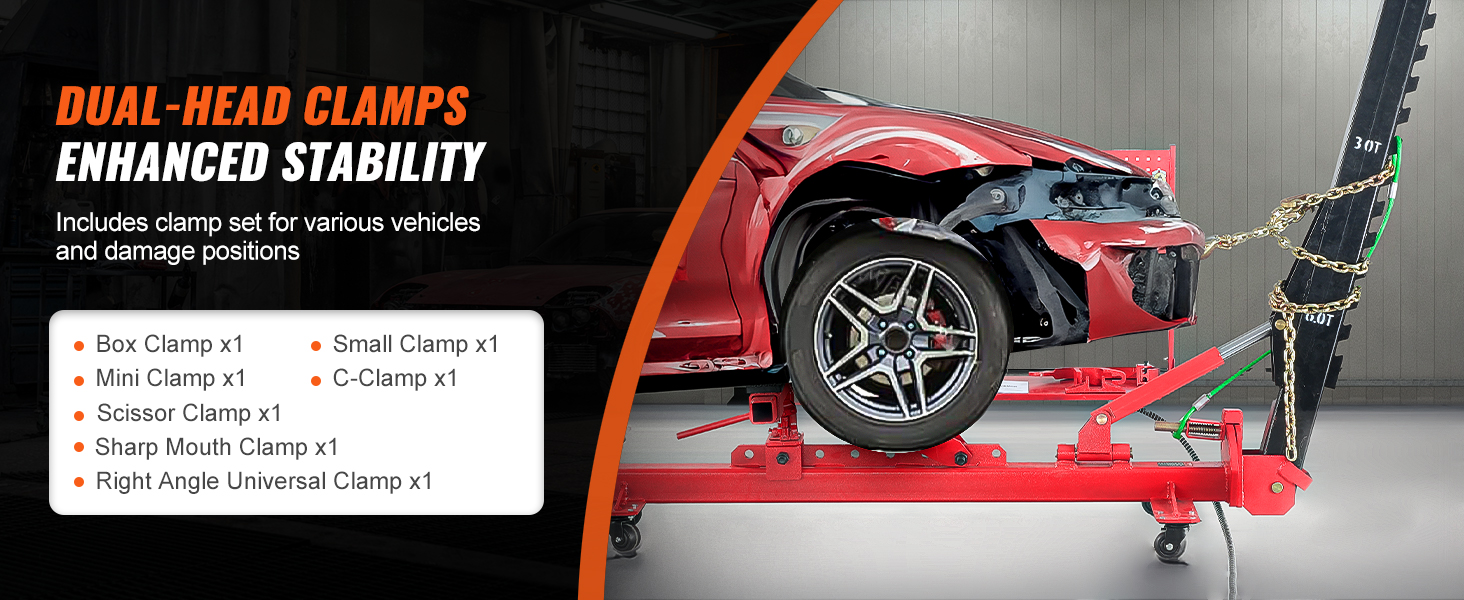 VEVOR Auto Body Frame Straightener, 6 Ton Tension Car Frame Puller ...