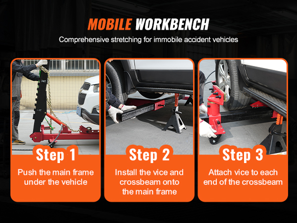 VEVOR Auto Body Frame Straightener, 6 Ton Tension Car Frame Puller ...