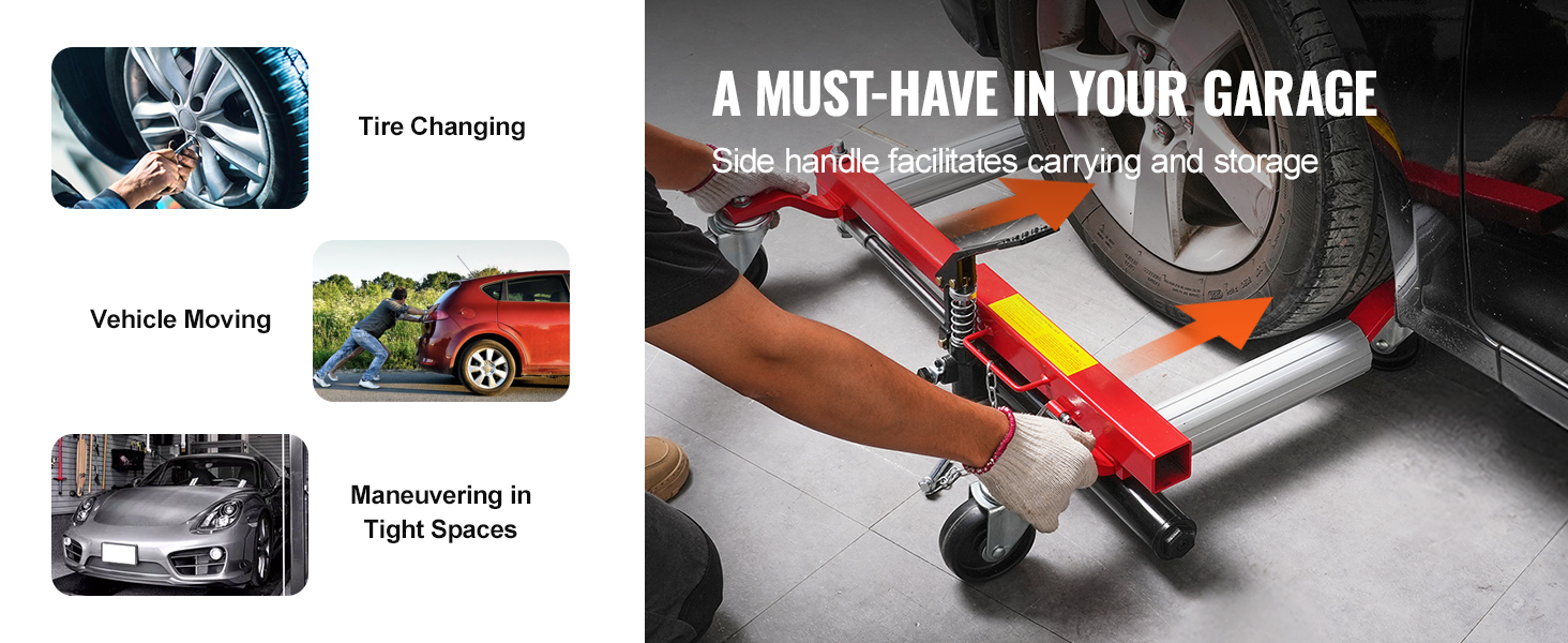 VEVOR Wheel Dolly Heavy Duty Vehicle Positioning Tire Car Lifter ...