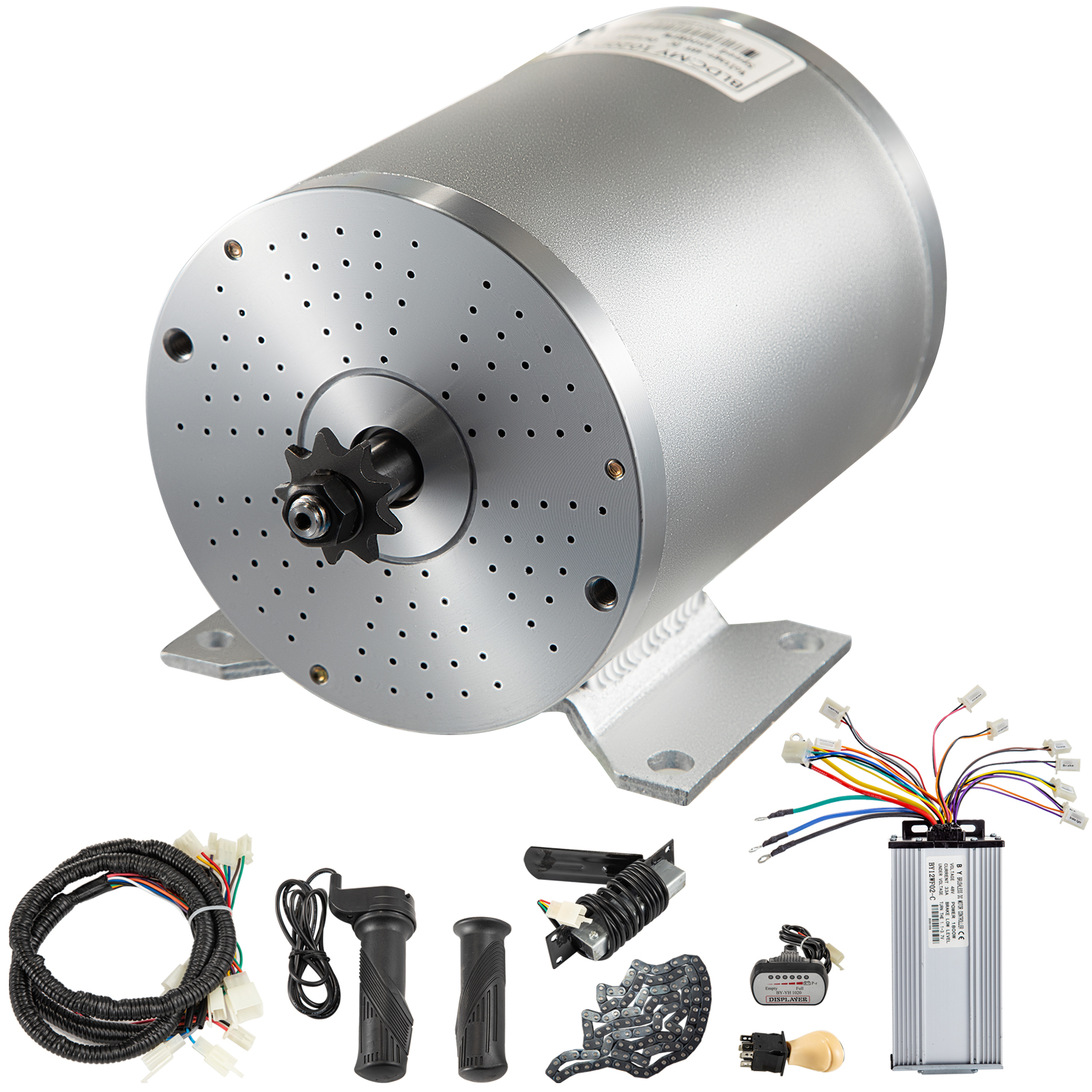 VEVOR Electric Brushless DC Motor,48V 1800W Brushless Electric Motor ...