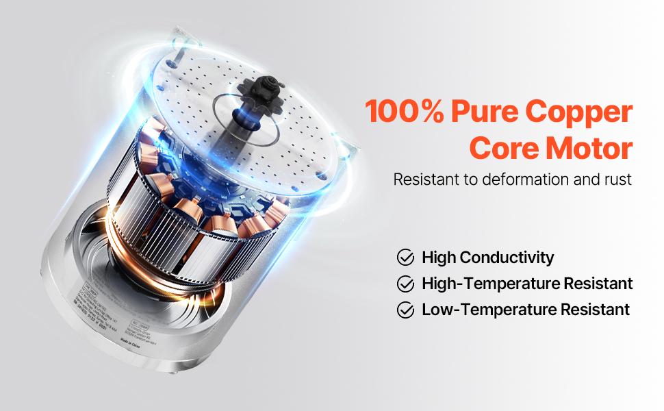 VEVOR 2000W Electric Brushless DC Motor Kit 60V 4500rpm with Upgraded ...