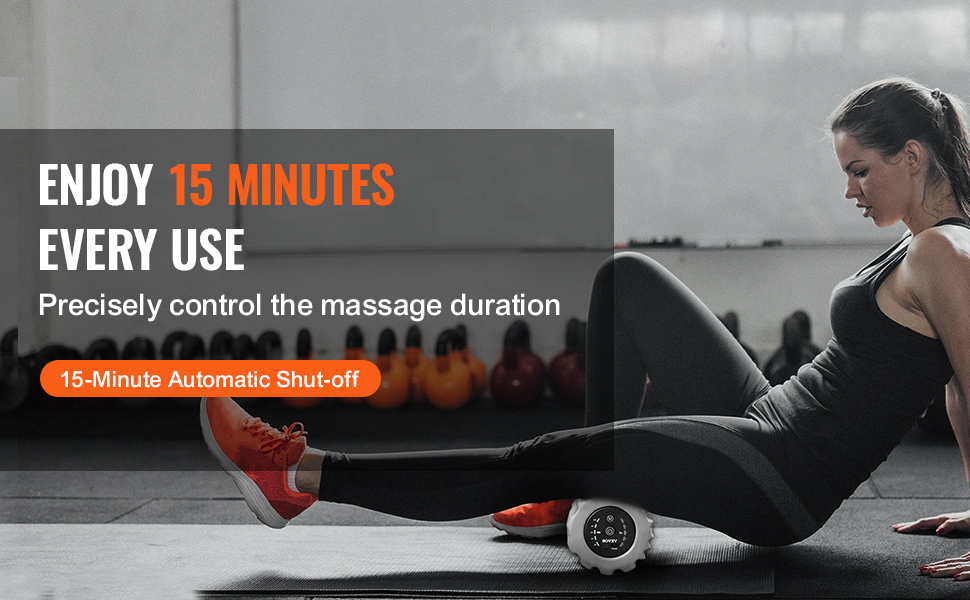 VEVOR Vibrating Foam Roller 5 Intensities & 3 Frequencies Electric Foam ...