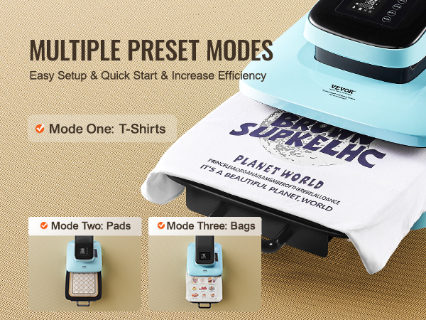 VEVOR Auto Heat Press Machine, 15 x 15 in Smart T Shirt Press Machine ...