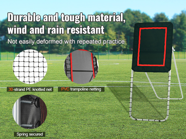 VEVOR Folding Lacrosse Rebounder for Backyard, 3x8 Ft Volleyball Bounce ...