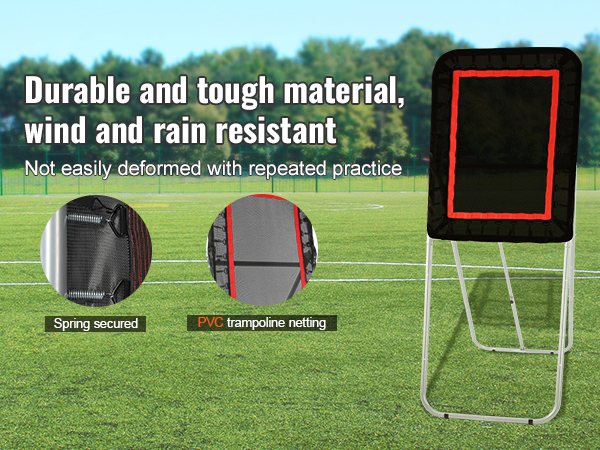 VEVOR Folding Lacrosse Rebounder for Backyard, 3x4 Ft Volleyball Bounce ...