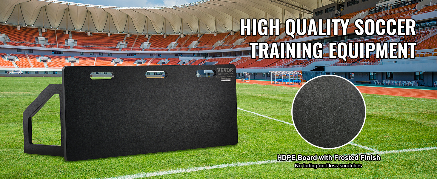 VEVOR Soccer Rebounder Board, 45"X18" Portable Soccer Wall with 2 ...
