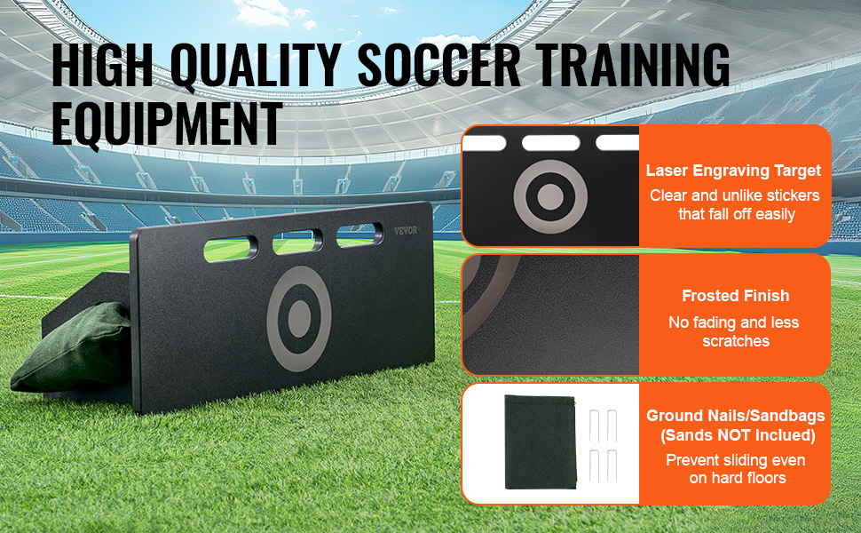 32"X12" Soccer Rebounder Board Portable Soccer Wall with 2 Angles ...