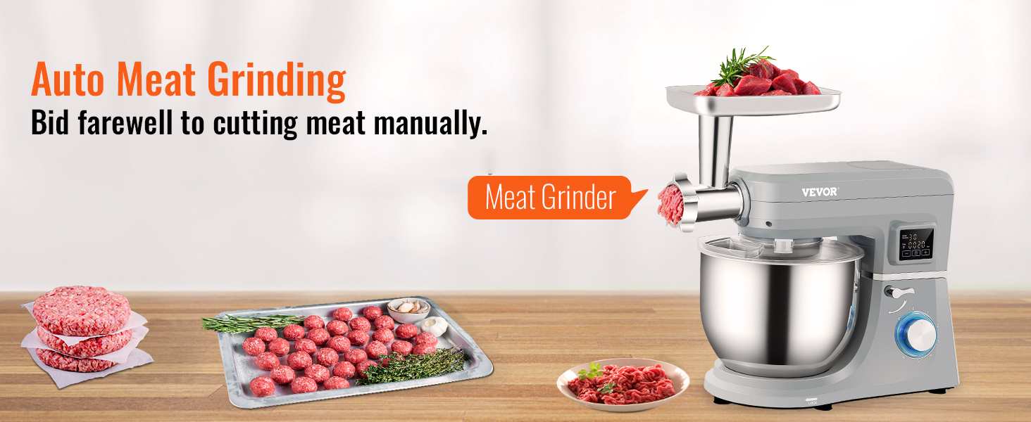 VEVOR 5 IN 1 Stand Mixer, 660W Tilt-Head Multifunctional Electric Mixer ...
