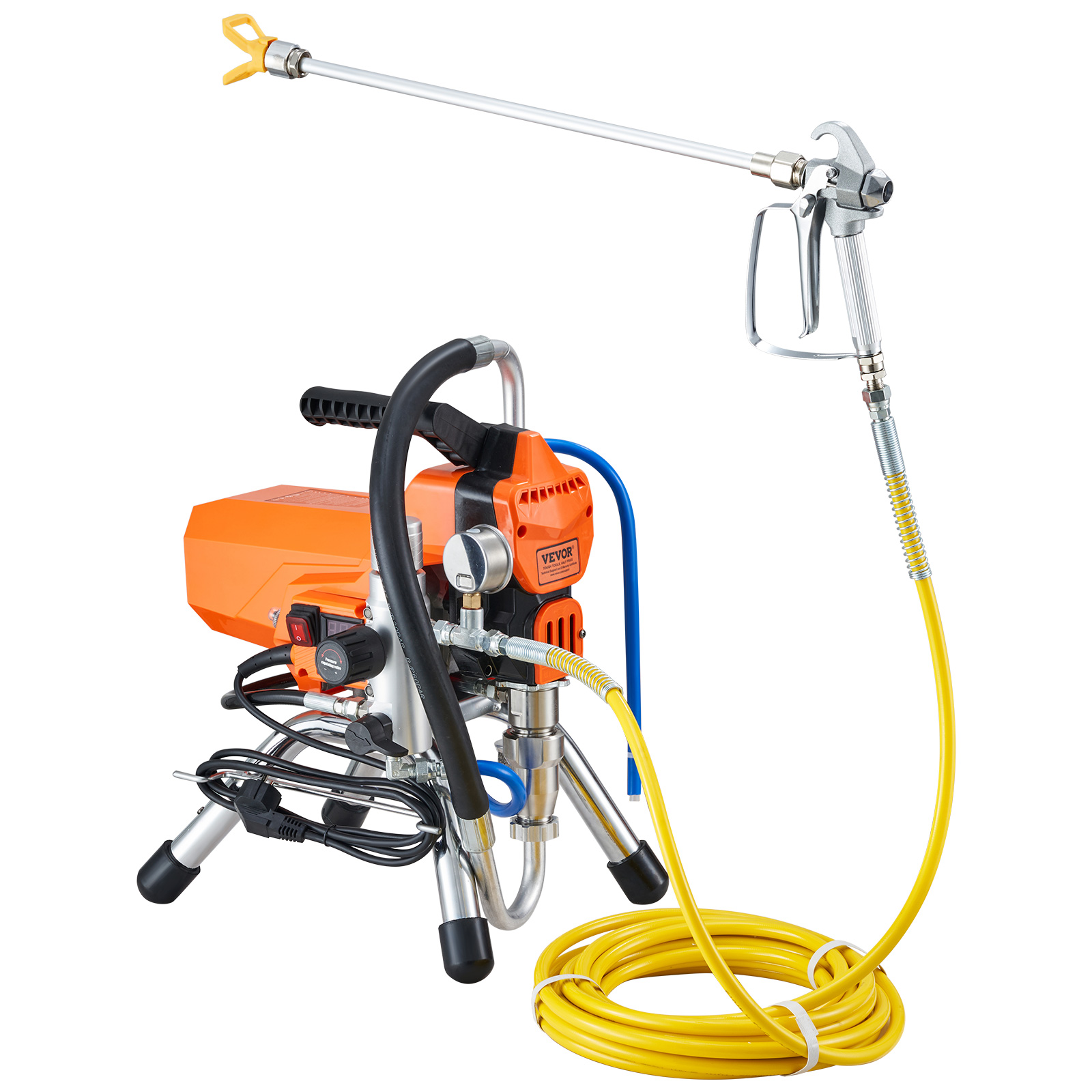 VEVOR High Pressure Airless Wall Paint Spray Gun Sprayer Machine ...