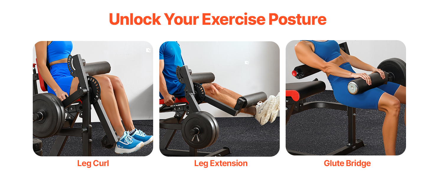 Leg Extension and Curl Machine Lower Body Special Leg Exercise Bench ...