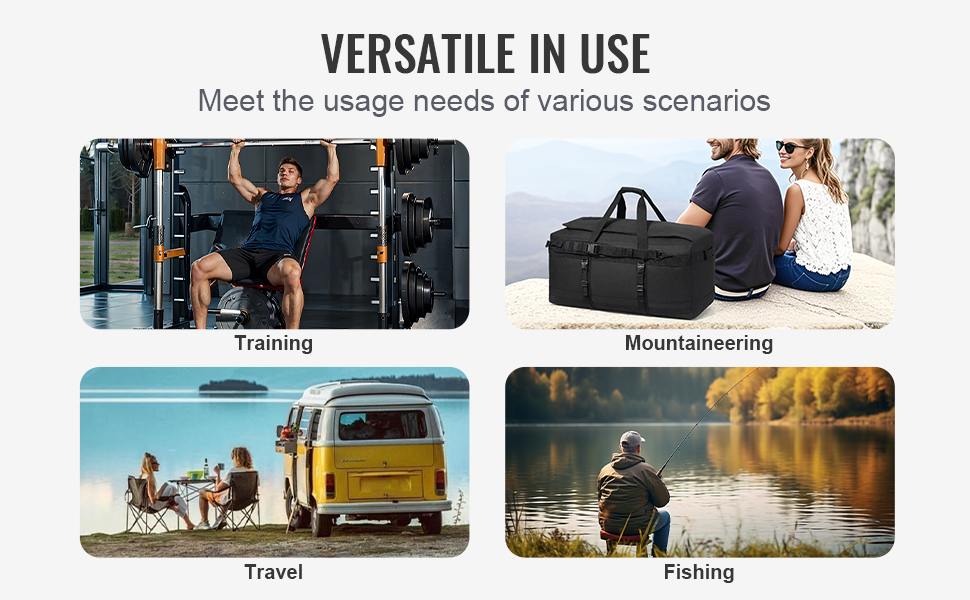 Tactical Duffle Bag 100L Gym Bag Duffle with Molle Design and Multi ...