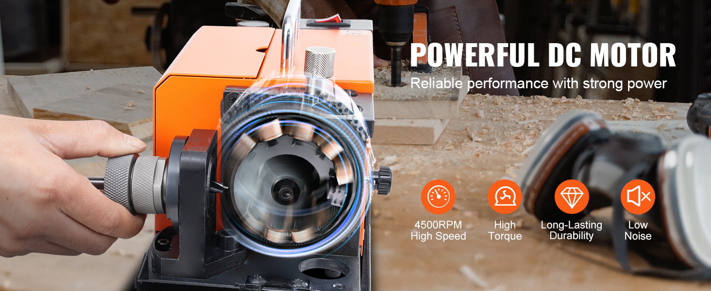 VEVOR MR-13A Drill Bits Sharpener 3-13mm Bits Grinder Sharpener & 11 ...