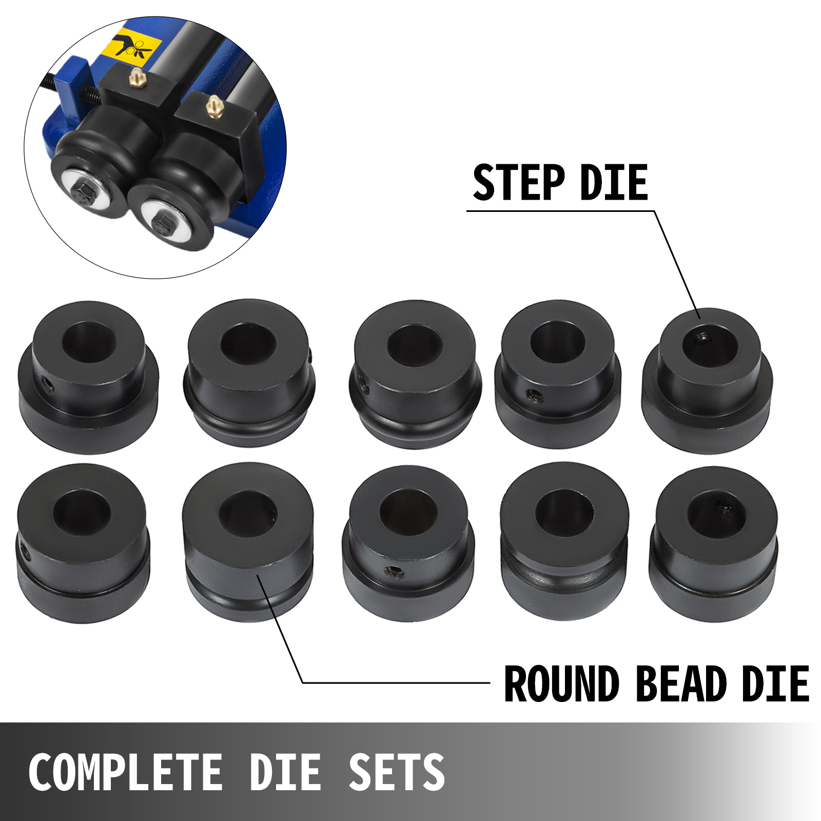 VEVOR 18" Sheet Metal Bead Roller Bead Roller Former Swager Rotary ...