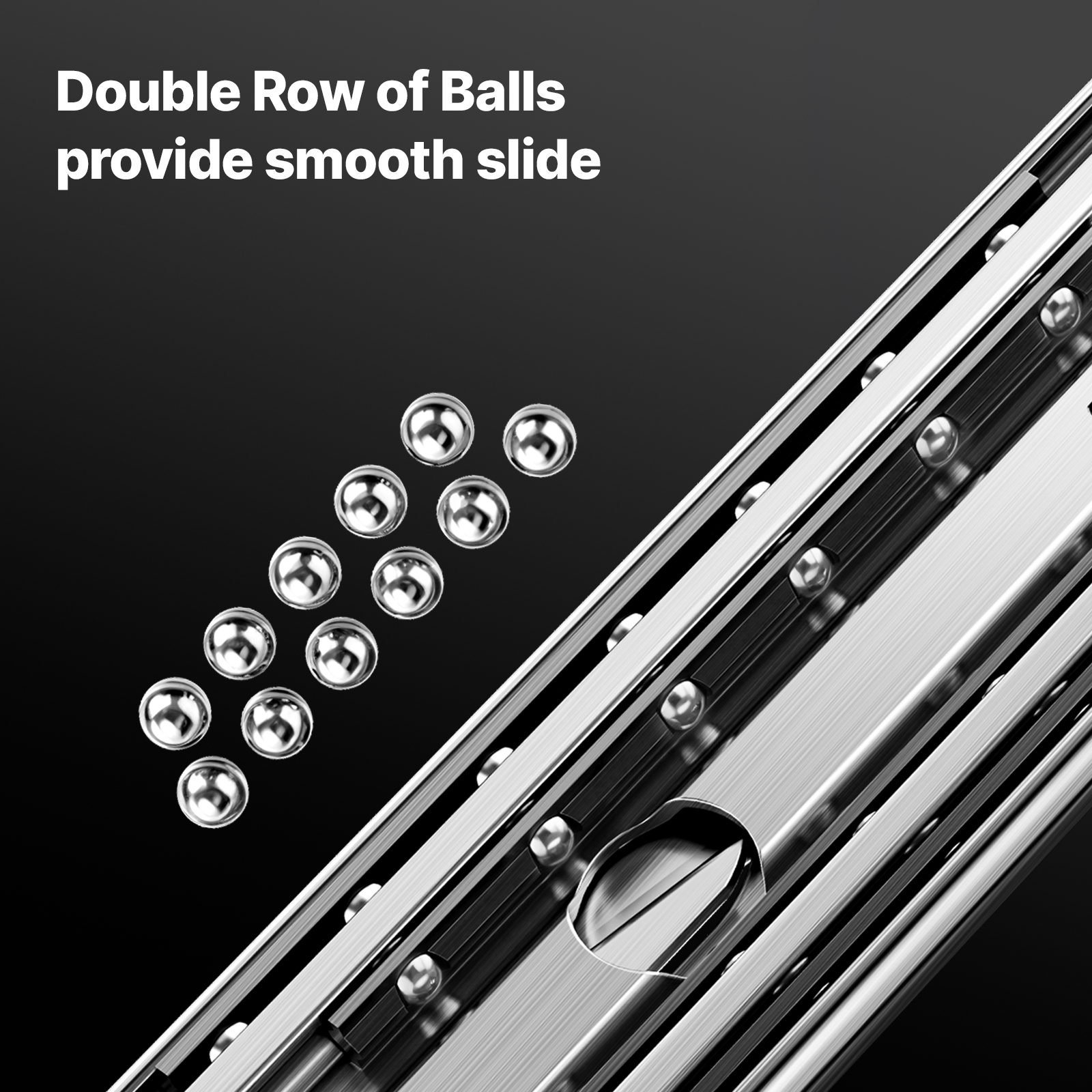 VEVOR 1 Pair 16-60 in Soft-Close Drawer Slides Ball Bearing Full ...