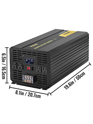 VEVOR Modified Sine Wave Power Inverter 6000W 12000W dc 12V to 120V ac ...