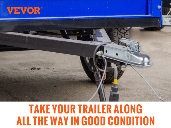 VEVOR Straight Trailer Coupler, for 5.08 cm Hitch Ball, 5.08 cm Channel ...